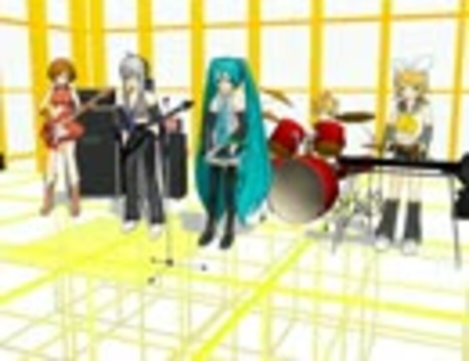 【mmd】キネクトでバンド演奏 ニコニコ動画