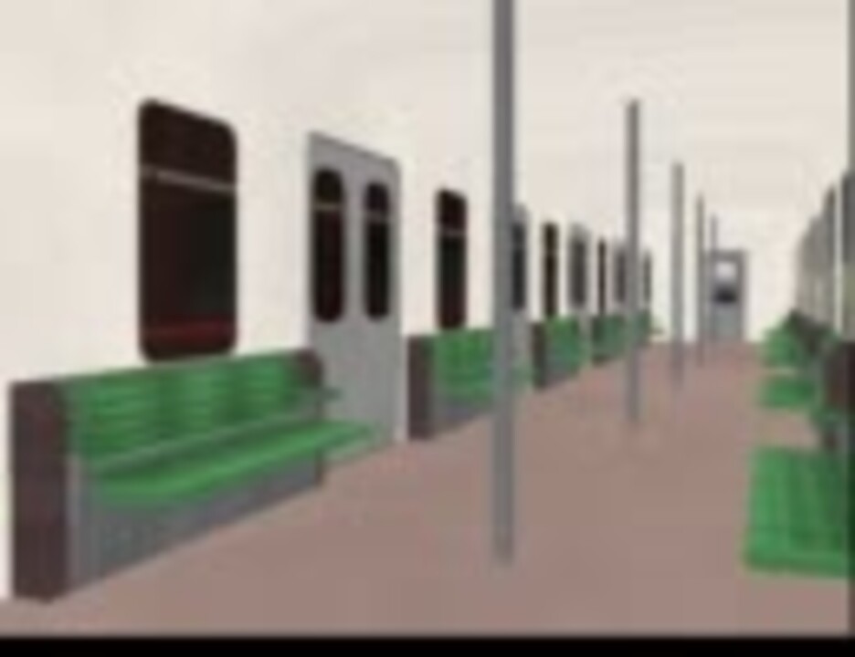 【RailSim】205系6ドア車可動式椅子テスト - ニコニコ動画