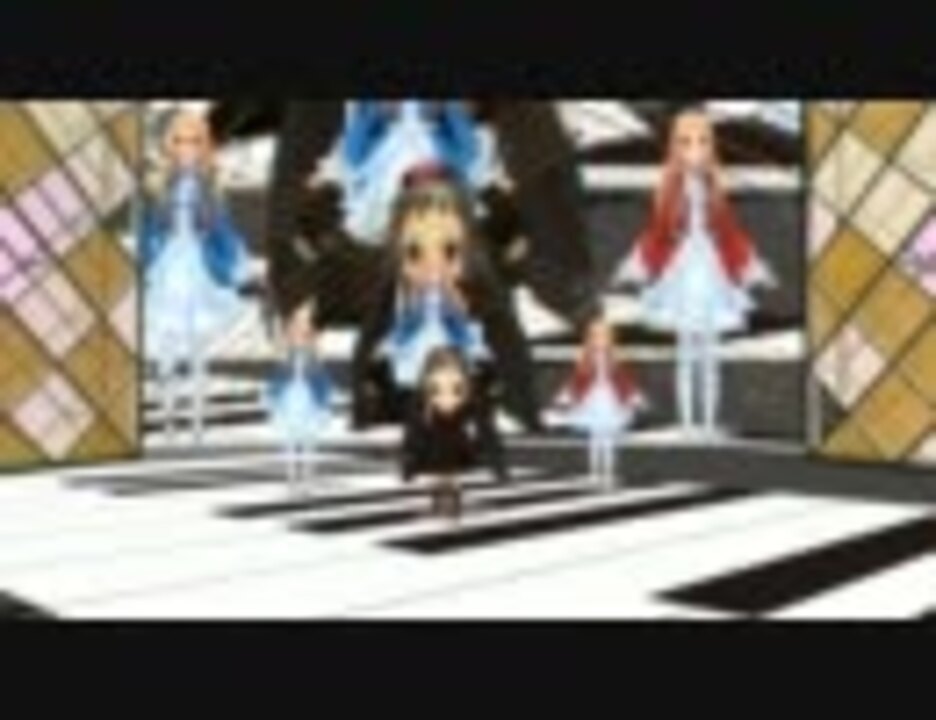 【MMD】レア様とちびうさ黒でElectrical_Parade_Remix - ニコニコ動画