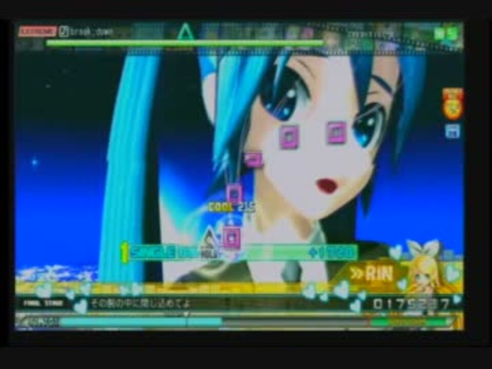 【project DIVA Arcade】break;down EXTREME PERFECT - ニコニコ動画