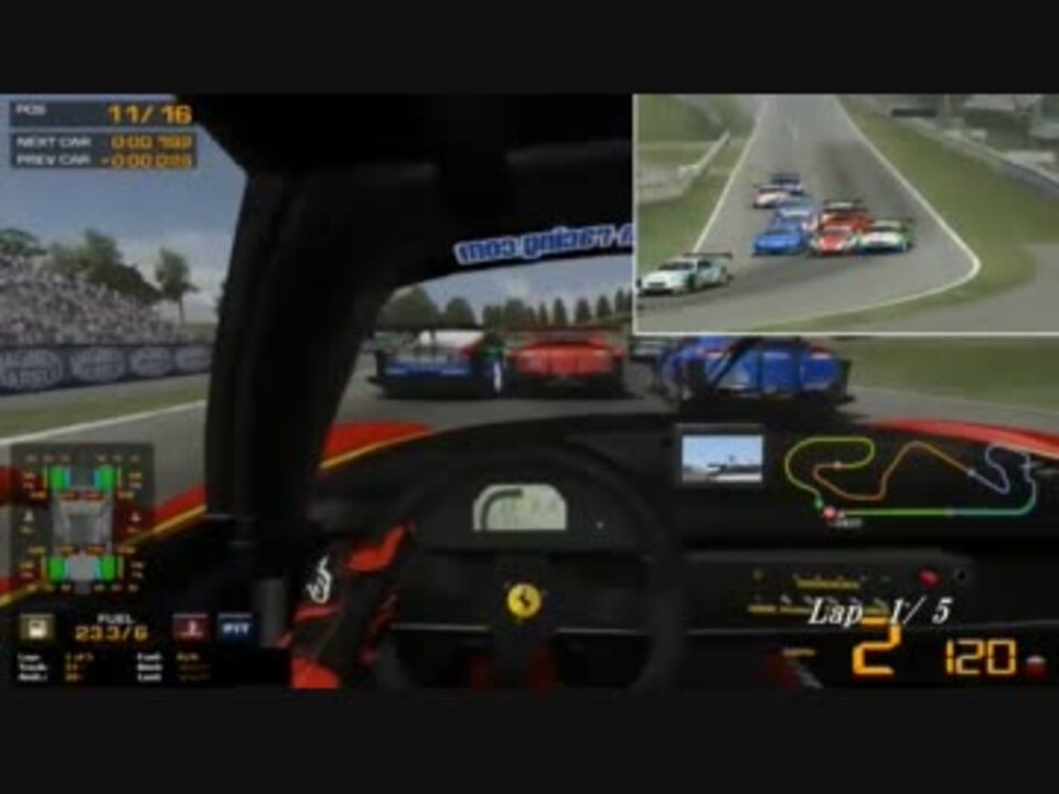 【GTR2】SUPER GT GT500 vs F50GT inカタロニア【Mod交流戦】 - ニコニコ動画