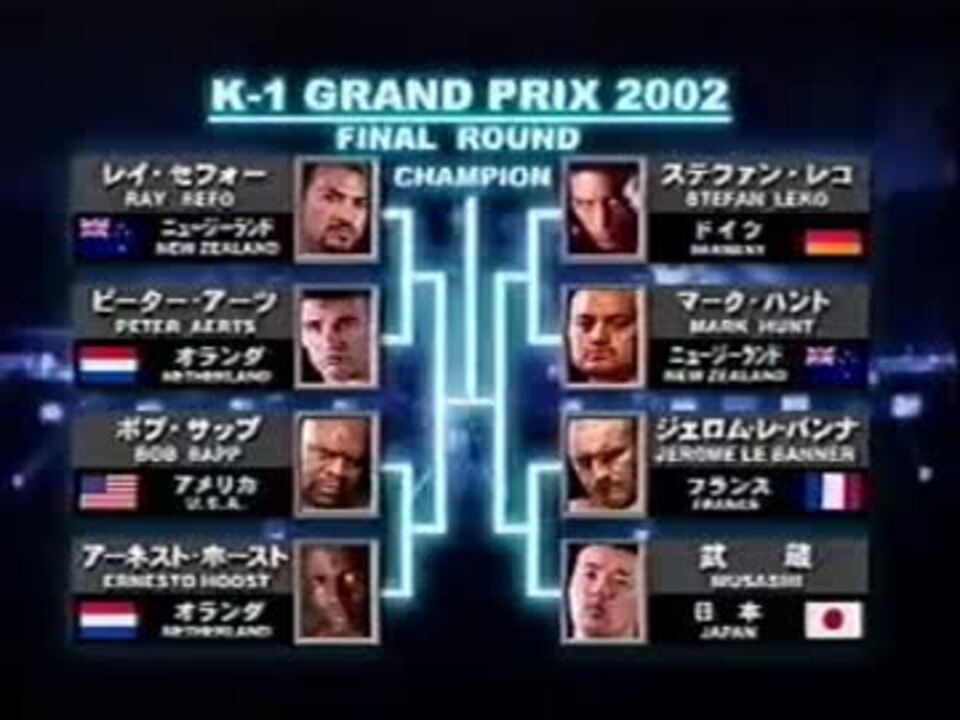 【K-1 2002 WORLD GP】10周年記念番組 4/5 - ニコニコ動画