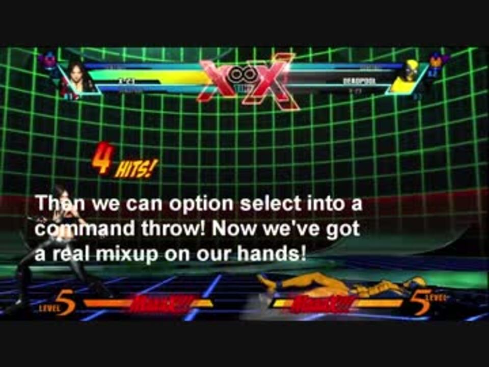 UMvC3_ X-23 Tech Chase Option Select (aka _Tatsu_ Select). - ニコニコ動画
