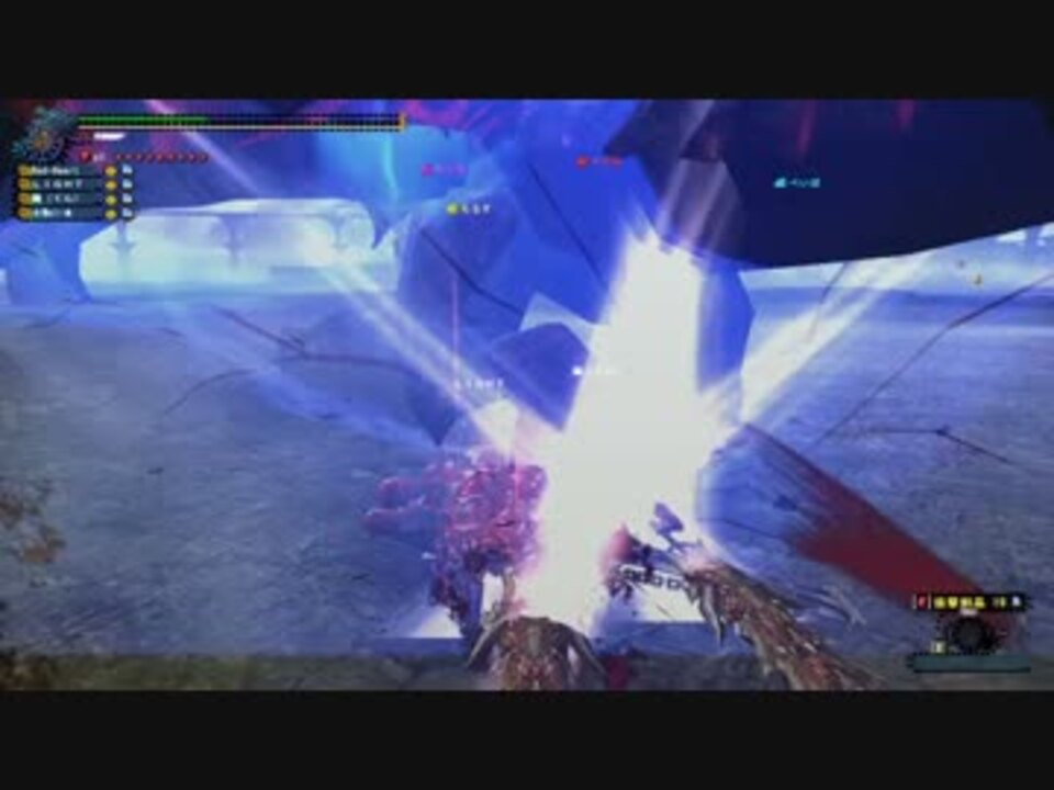 【MHF】覇種UNKNOWN 大剣4PT 3分30秒 - ニコニコ動画