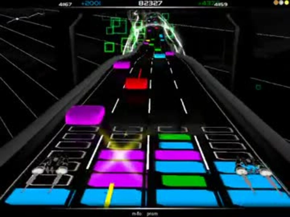Audiosurf：m-flo - prism - ニコニコ動画