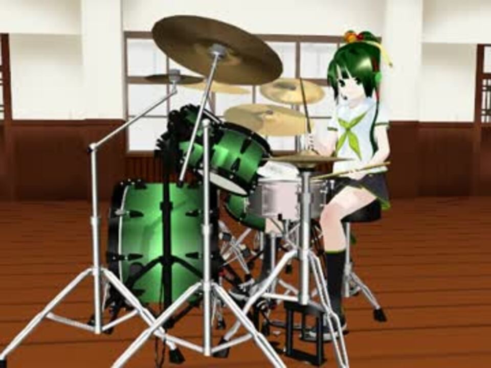 【MMD】 毬音リモでドラムを叩いてみました - ニコニコ動画
