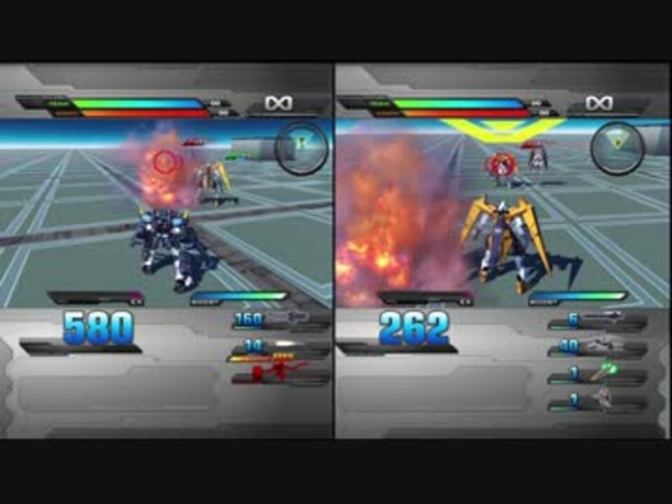PS3 EXVS アリオスガンダム ヘビアでGNアーチャーを破壊する - ニコニコ動画