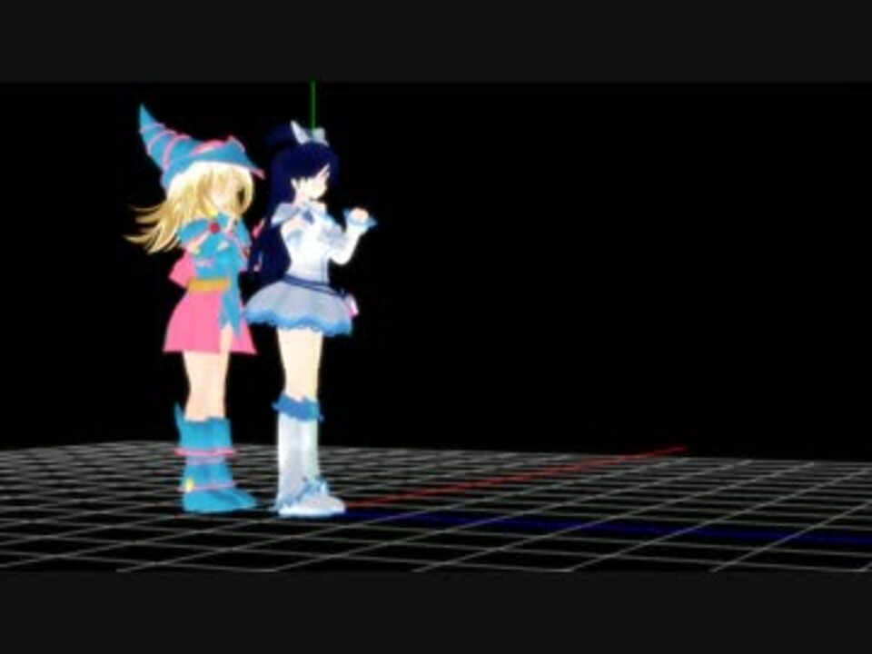 【MMD】ホワイトさん&ブラック（BMG）さんで 【ちょこまじ☆ろんぐ】 - ニコニコ動画