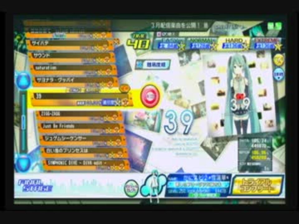 【初音ミク Project DIVA Arcade】39 スコアタ 【Hard】 - ニコニコ