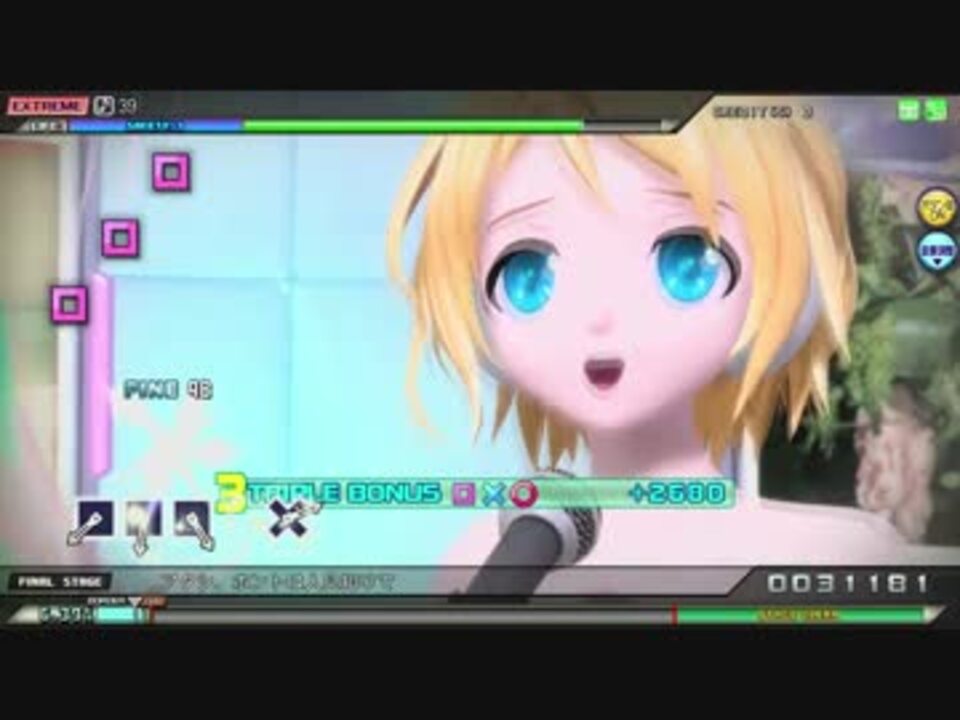 【Project DIVA Arcade】39 EXTREME パーフェクト(HD) - ニコニコ動画