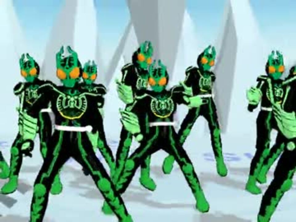 【mmd】仮面ライダーoooでone・two・three ニコニコ動画