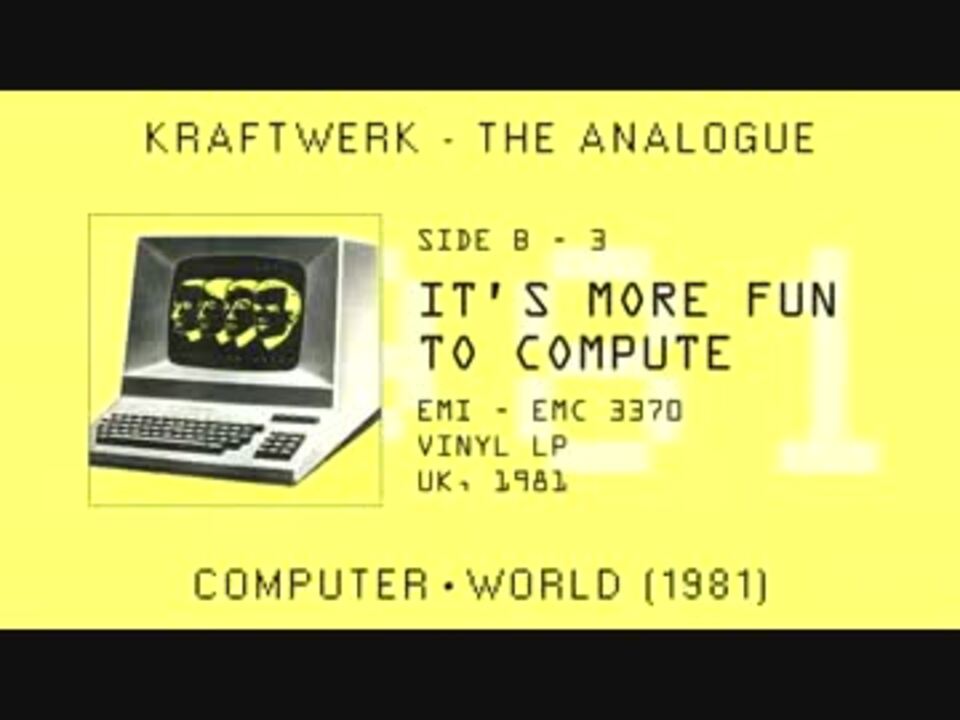 Kraftwerk - It's More Fun To Compute (1981) Vinyl LP, UK [LQ Audio ...