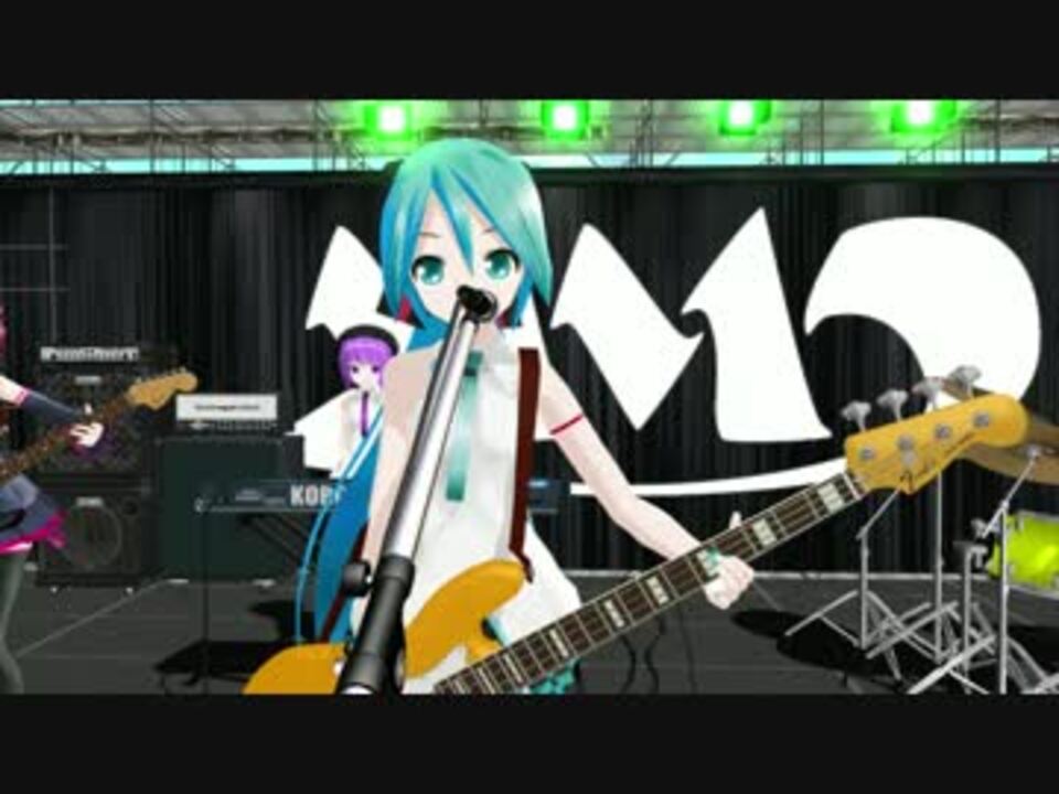 【MMD-Band_Edition】 Latな娘達で 『花火空』 - ニコニコ動画