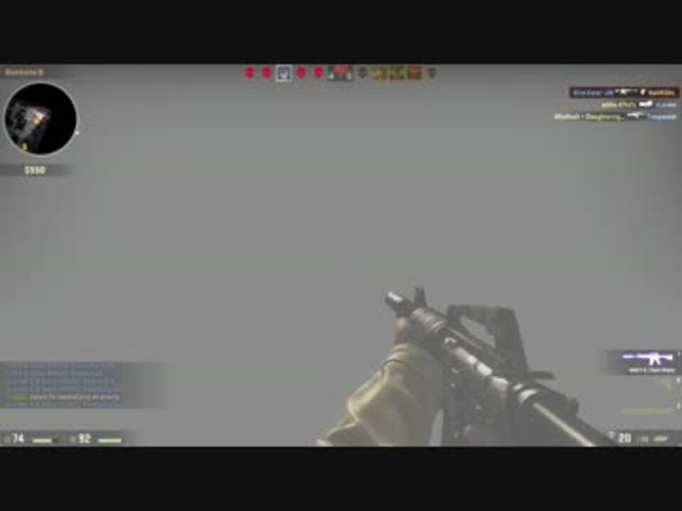 CS:GO Hiding in smoke... 4kill defusing the bomb - ニコニコ動画