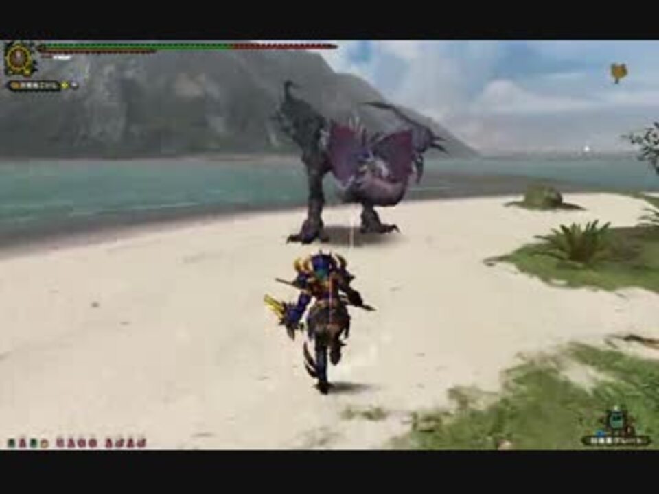 【MHF-G】GHCイャンガルルガ 双剣ソロ - ニコニコ動画