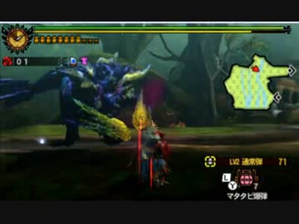 【MH4】LV100ブラキディオス ヘビィボウガンソロ 非火事場15分12秒 - ニコニコ動画