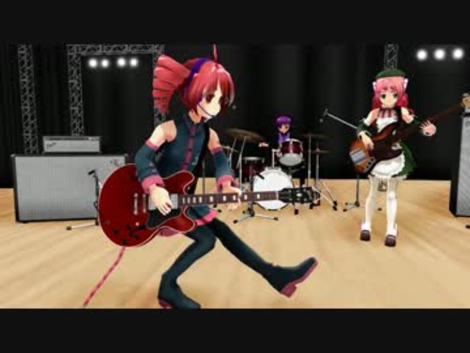 【MMD】Johnny B.Goode【UTAU三人娘】 - ニコニコ動画