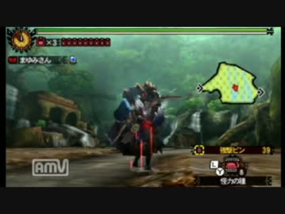 【MH4】ジンオウガLv.100 弓ソロ 非火事場09'29"60捕獲 - ニコニコ動画