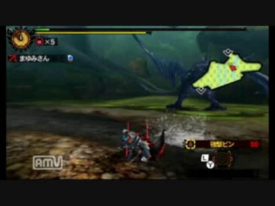 【MH4】イャンガルルガLv.100 弓ソロ 猫火事場09'02"40捕獲 - ニコニコ動画