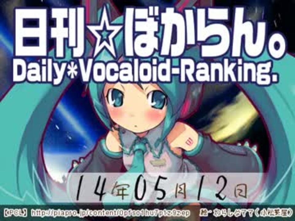 日刊VOCALOIDランキング 2014年5月12日 #2283 - ニコニコ動画