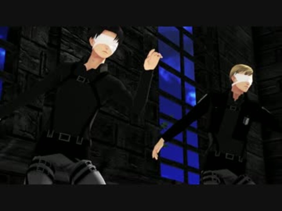 【進撃のmmd】elect【団長＆兵長】 ニコニコ動画