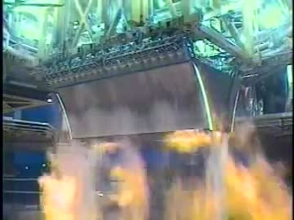 リニアエアロスパイクエンジン「XRS-2200」燃焼テスト映像 - ニコニコ動画
