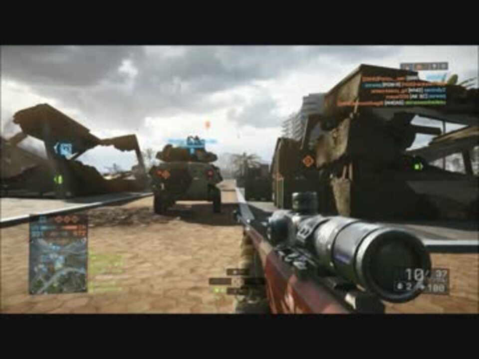 【BF4】M98B 600Mヘッドショット - ニコニコ動画