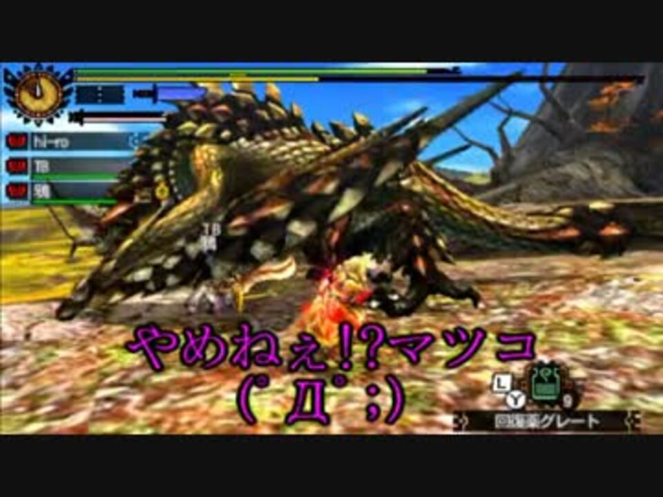 【3BH】バカで変態な3人組みが狩に出てみたG【セルレさん編】 - ニコニコ動画