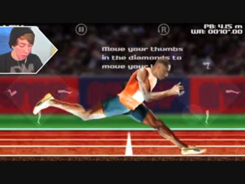 【実況】QWOP for iOSを実況するスペイン人がオゥマイガ言い過ぎ - ニコニコ動画
