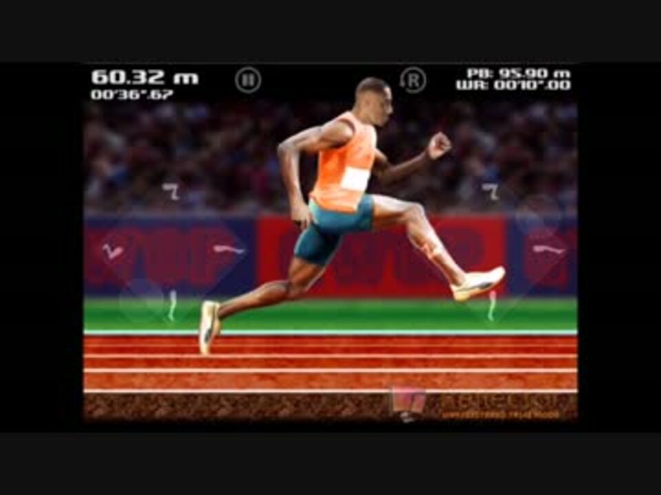 QWOP 100mを1分以内で走ってみた - ニコニコ動画