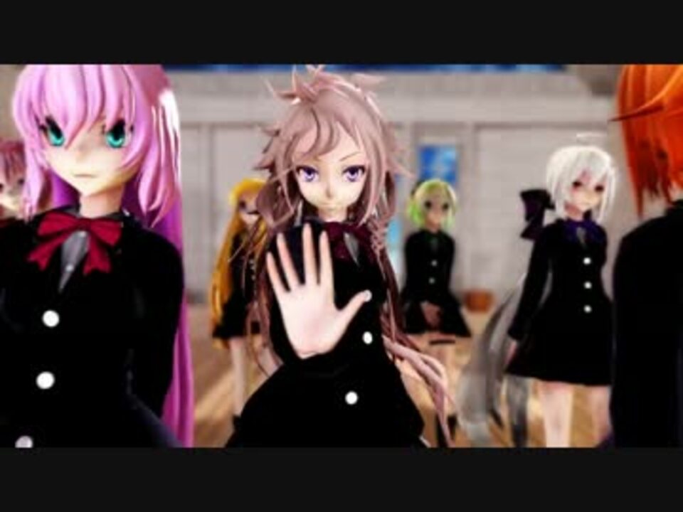 【MMD】【60fps】Tda Schoolモデルで[Help me!!] - ニコニコ動画