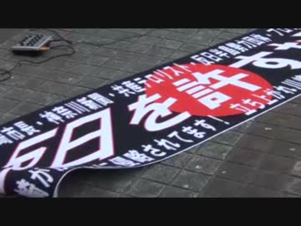 【2015/3/14】反日を許すな！ 川崎デモ 1/4 - ニコニコ動画