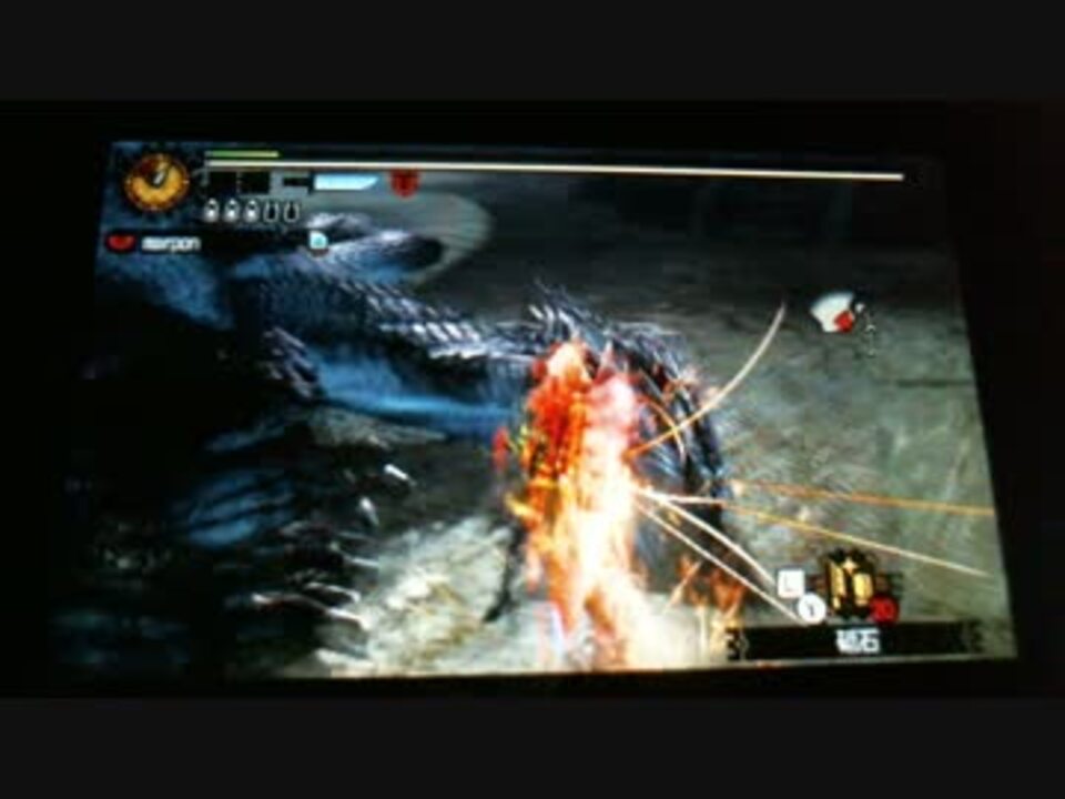 【MH4G】G☆3 白銀の王者よ、頂に眠れ チャアク 5分13秒 【直撮り】 - ニコニコ動画