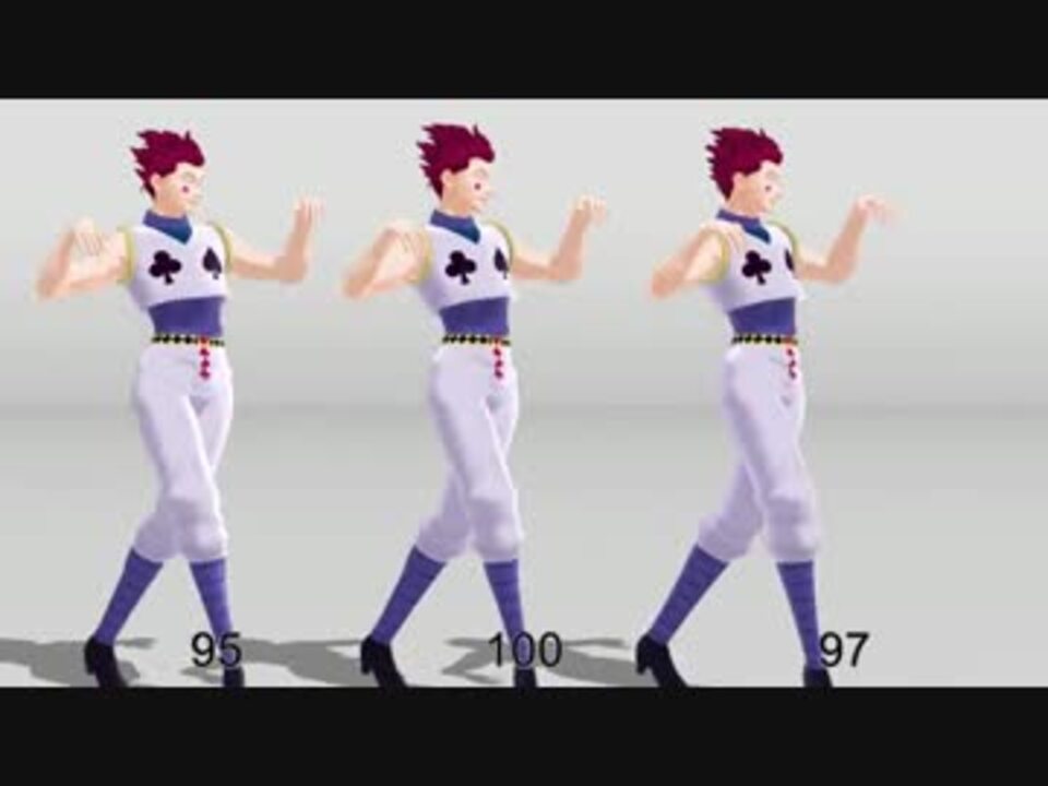【MMD HxH】ヒソカ モデルテスト - ニコニコ動画