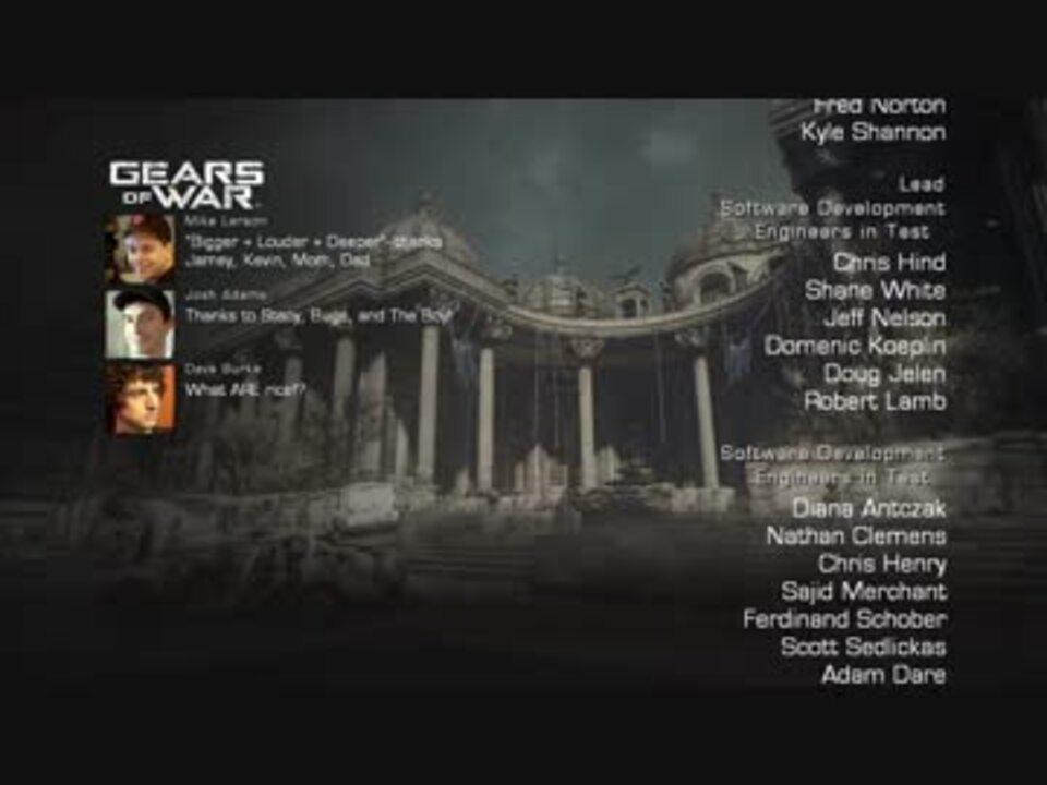 【XboxOne】GoW:UE スタッフロール ノーカット版 - ニコニコ動画