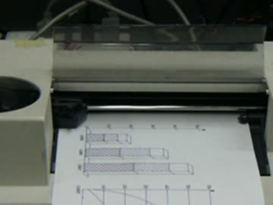 hp 7440A Plotter デモ描画動作 - ニコニコ動画