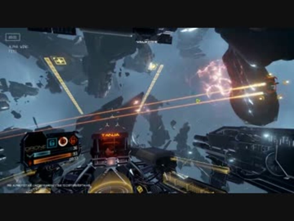 【PS4】 EVE: Valkyrie Pre-Alpha 10 Player (5vs5) Gameplay 【PC】 - ニコニコ動画