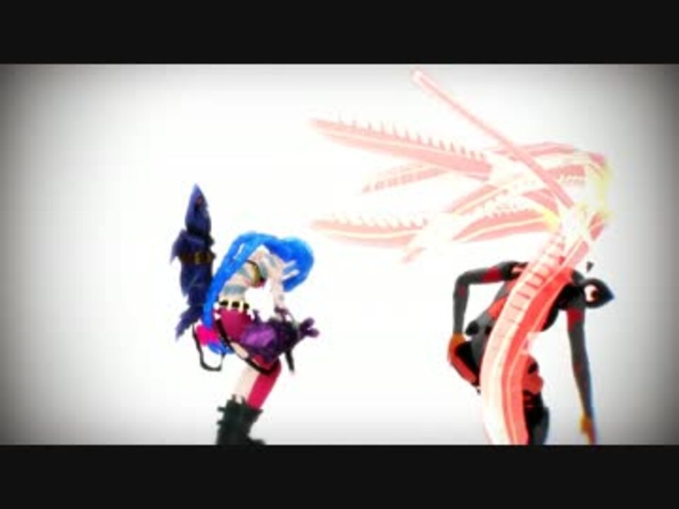 【MMD】 Jinx＆DJ SonaでGLIDE 【LOL】 - ニコニコ動画