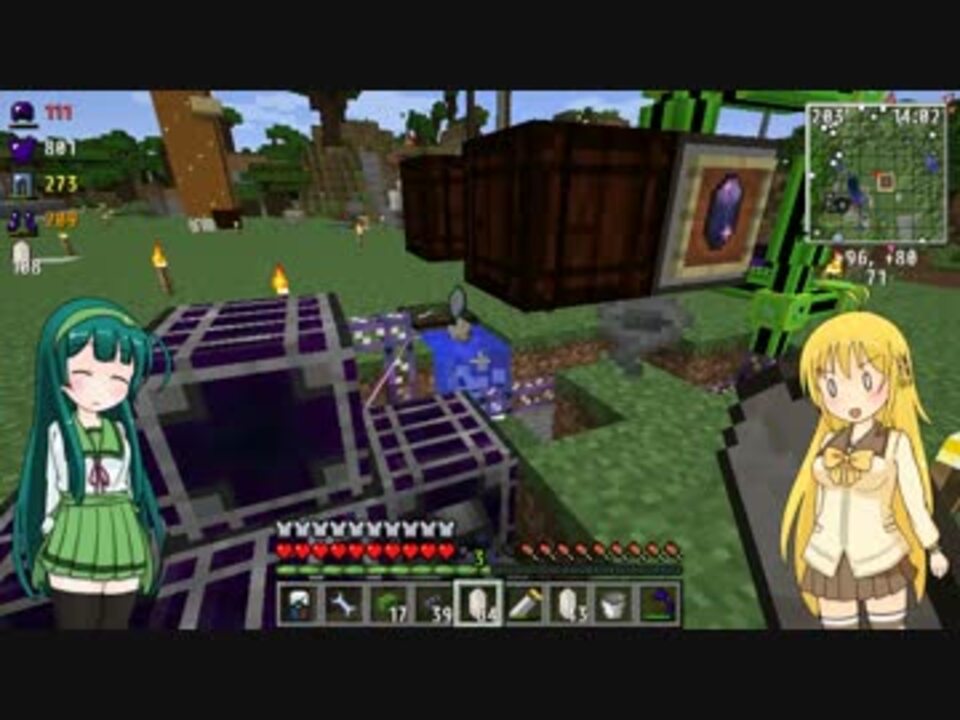 Minecraft Botania工業 普通にプレイ #03【VOICEROID実況】 - ニコニコ動画