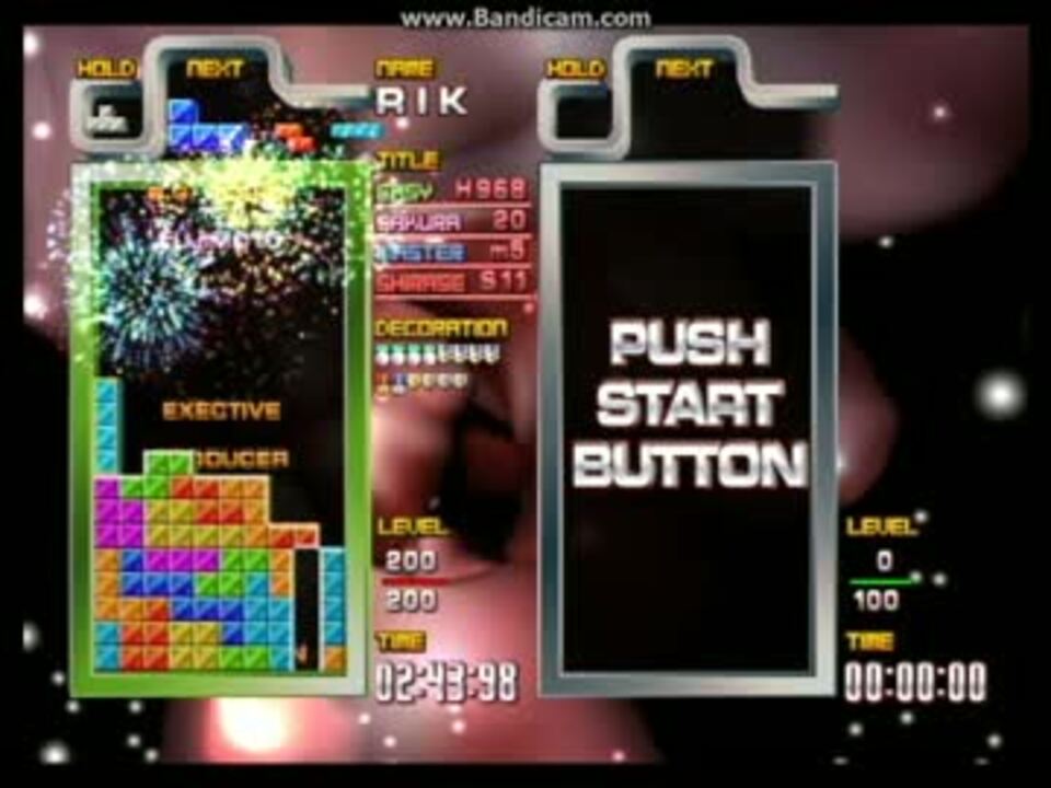 【TGM3】テトリス EASY 1209HANABI - ニコニコ動画