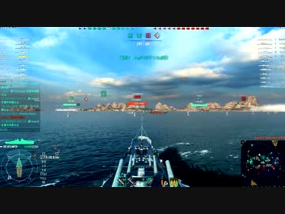 【CeVIO実況】WOWS 響と、いなずまと、霧島でゲーム実況 (アトランタ) part3 - ニコニコ動画