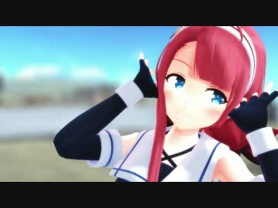 【MMD】cham式江風で「真夏のレターレインボー」 - ニコニコ動画