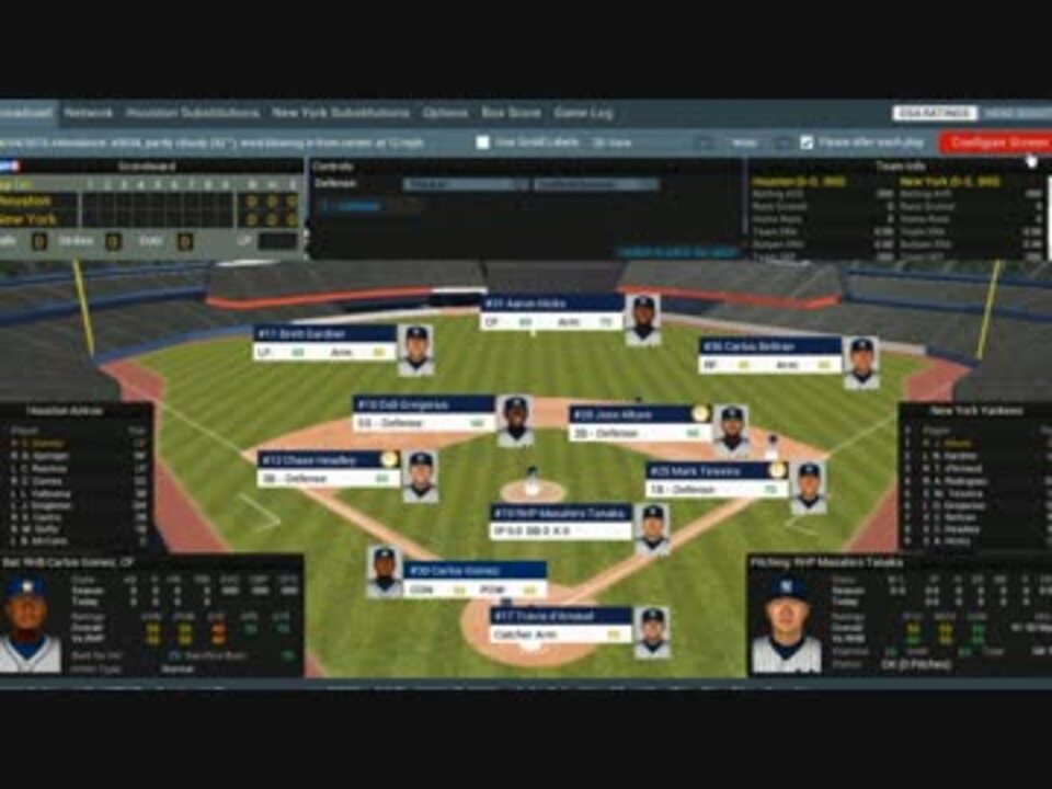 OOTP17 ヤンキースでゆっくりプレイ Part2 - ニコニコ動画