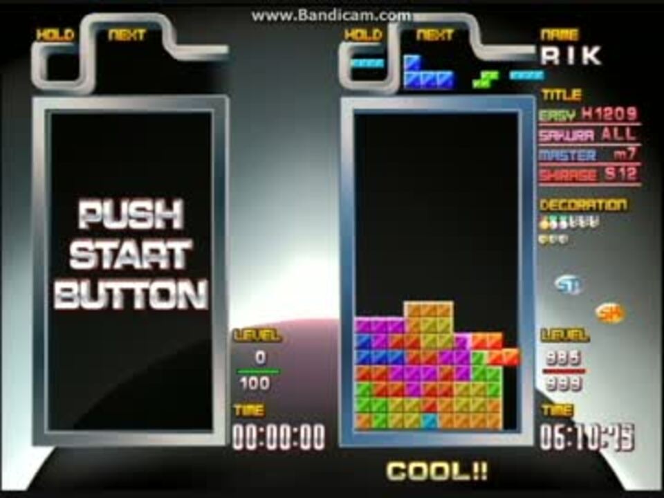 【TGM3】 テトリス MASTER(WORLD) 暫定MasterK 06:14:40 - ニコニコ動画