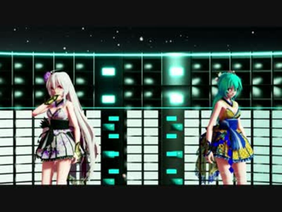 【Ray－MMD】Tda式改変着物ショートのミクとハクでNumber Nine (JP ve) - ニコニコ動画