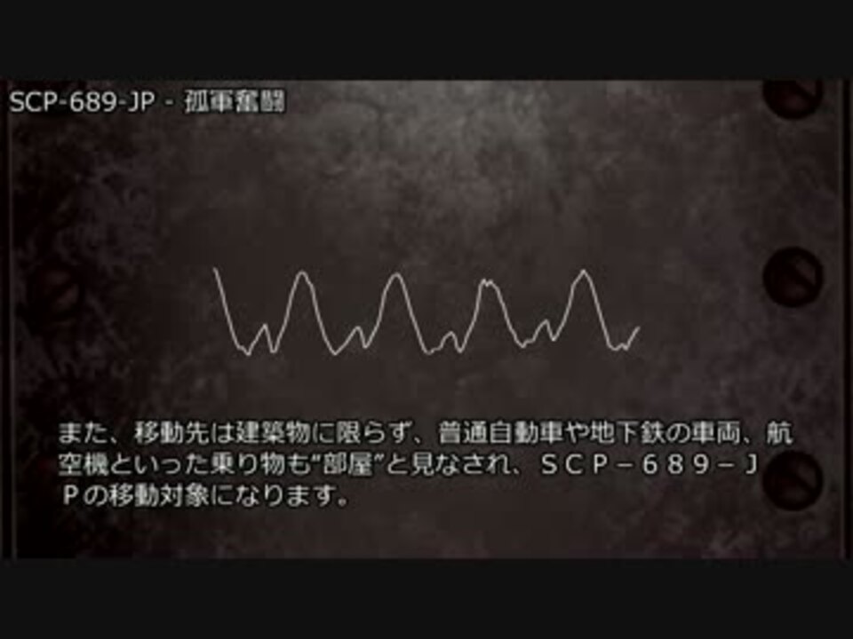 SCP-689-JP - 孤軍奮闘 - ニコニコ動画