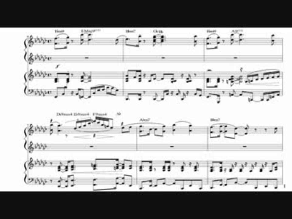 【PSO2】EP5メインテーマをピアノ連弾にしてみた【楽譜】 - ニコニコ動画