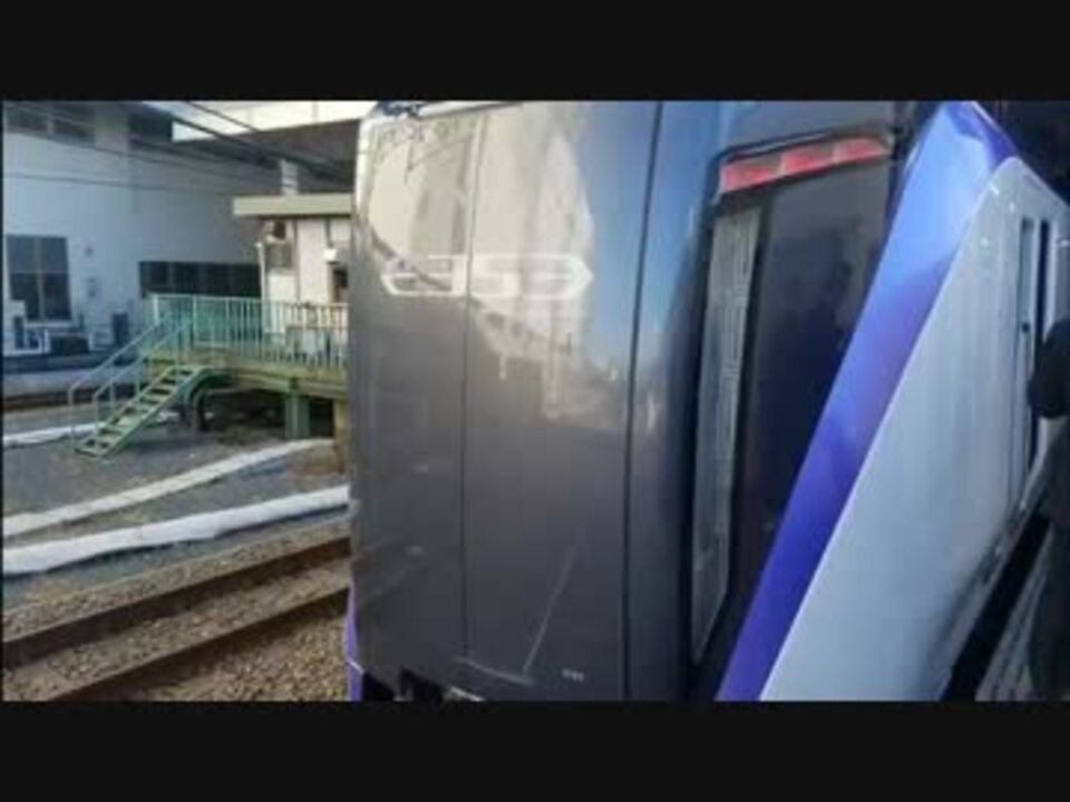 【E353系スーパーあずさ4号】2017．12．23立川駅に初入線！発着シーン - ニコニコ動画