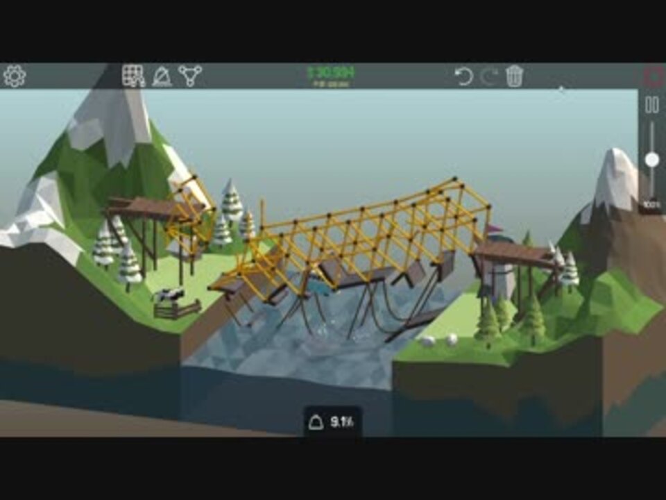 【実況】今日から始める橋？作りpart3【Poly_Bridge】 - ニコニコ動画