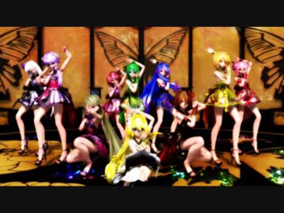 【MMD】One・Two・Three TDA Short Kimono Miku Luka Rin IA Meiko GUMI Neru ...